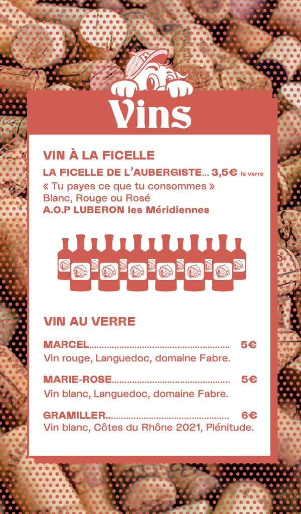 MENU – BICHON RESTAURANT