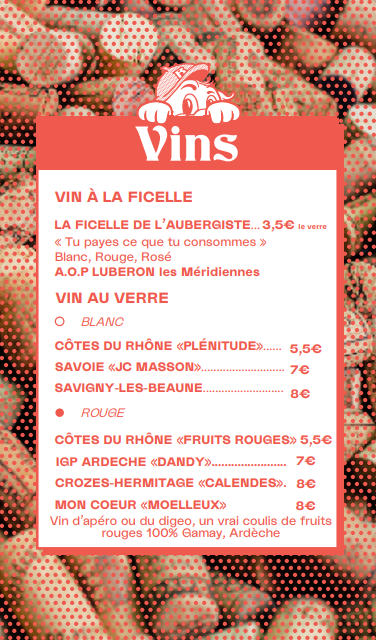 MENU - BICHON RESTAURANT