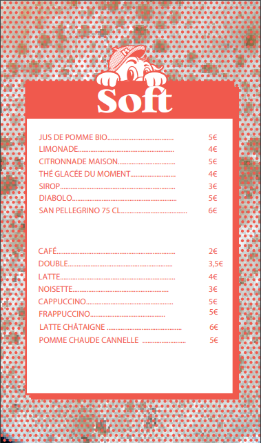 MENU - BICHON RESTAURANT